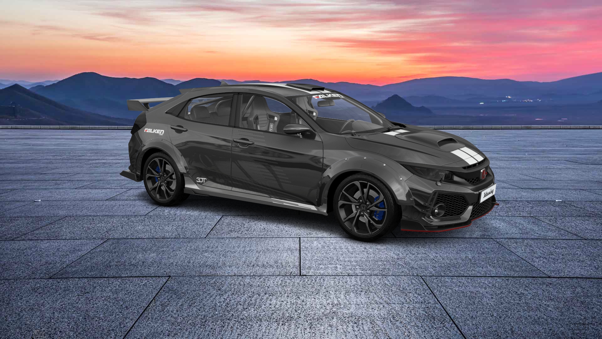 Honda Civic 2018 — Nicopro's build with 61 parts | 3DTuning
