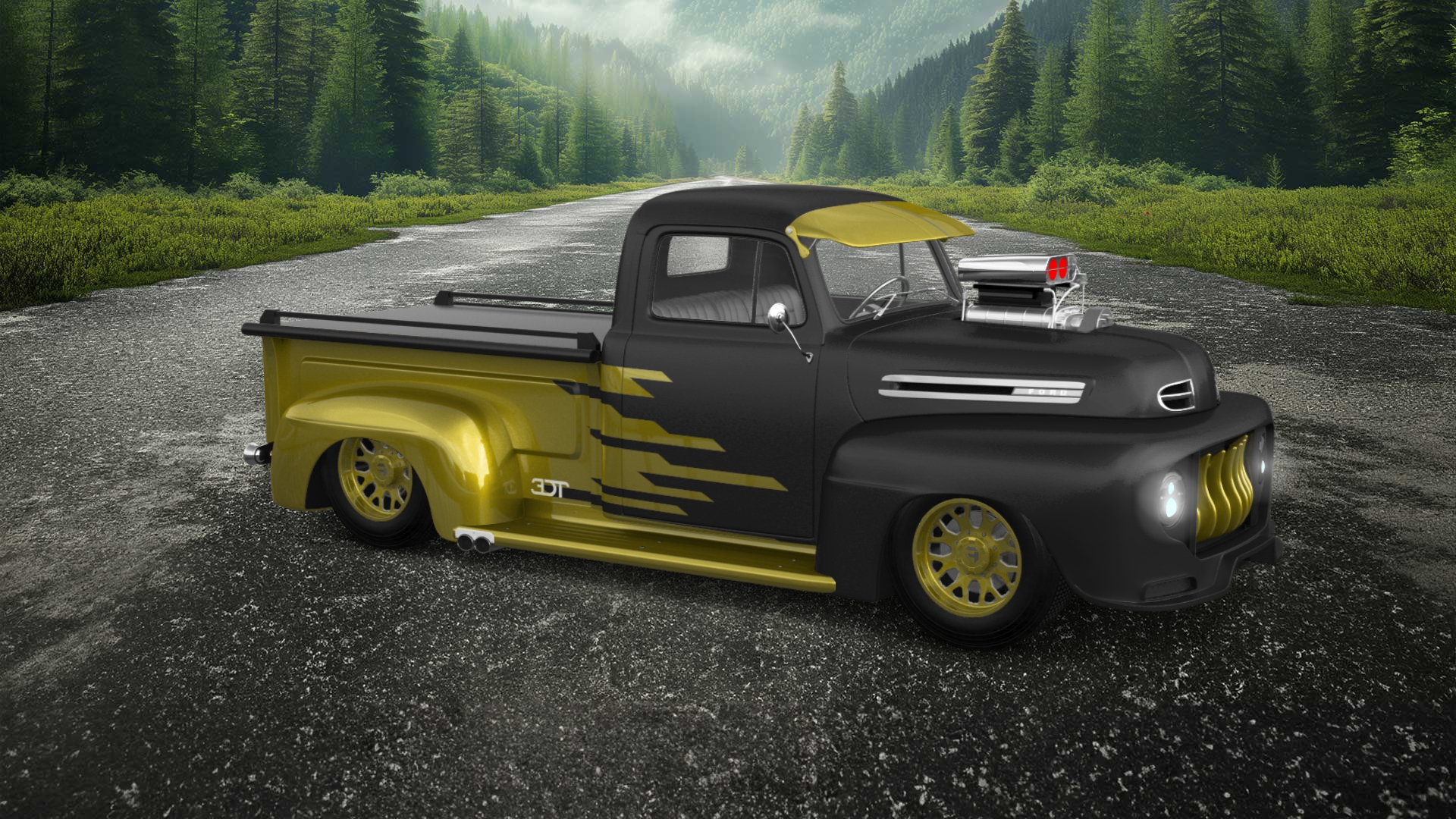 Custom Ford F1 1949 2 Door pickup truck by bigred10000q2 | 3DTuning