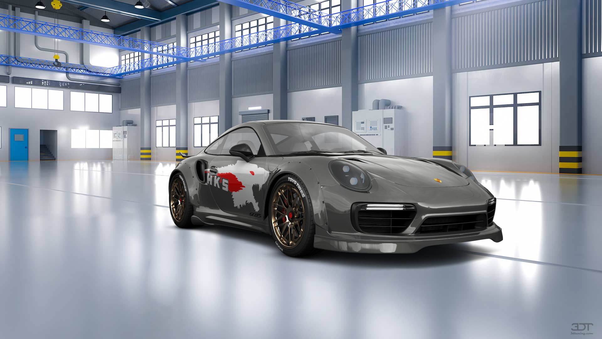 Crusad9r's Porsche 911 Turbo S 2014 with Tops, Trunk Lid, Headlights ...