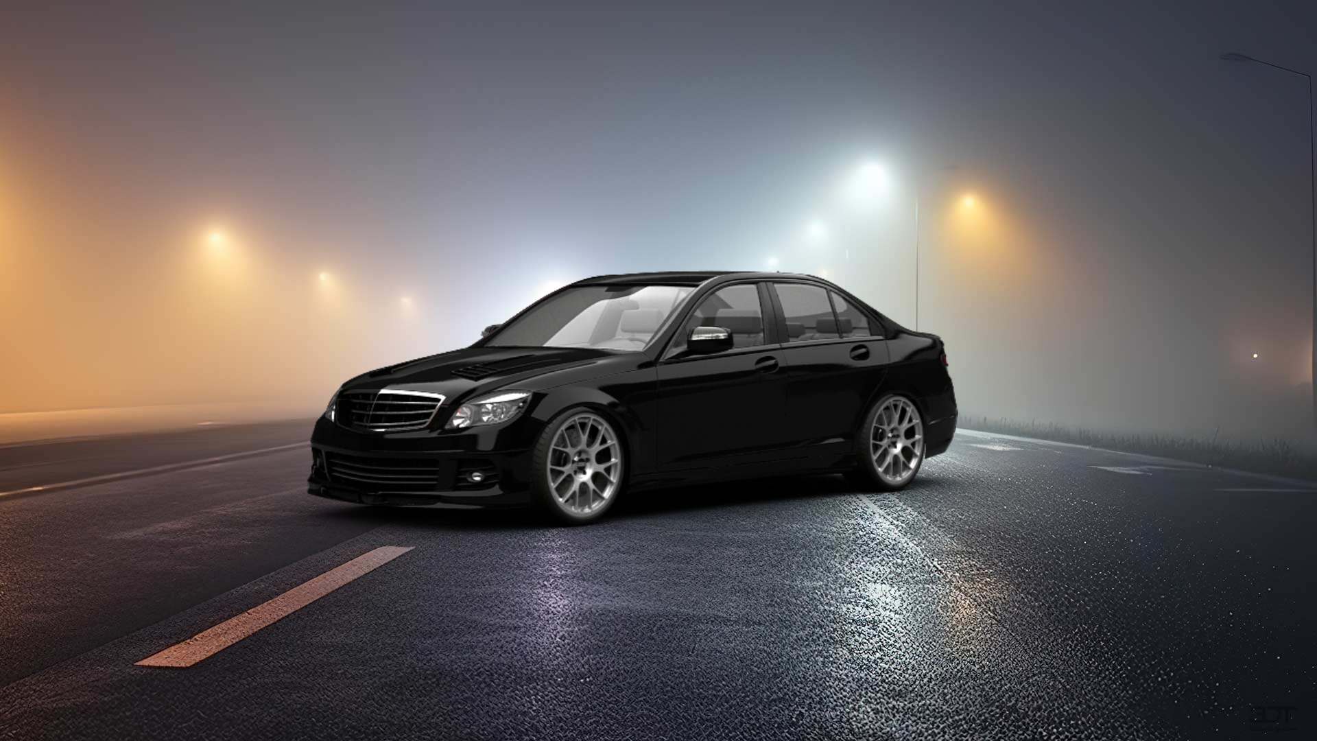 Mercedes C class 2007 — CrunchyArchon19341's build with 16 parts | 3DTuning